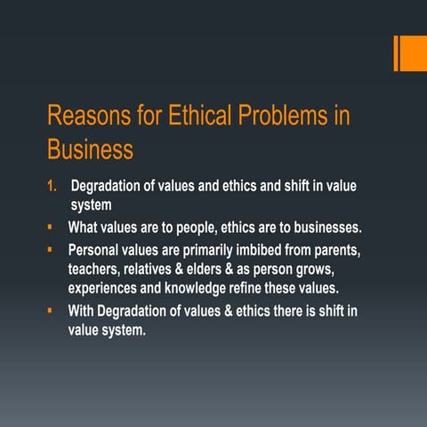 Reasons for Ethical Problems in Business.pptx