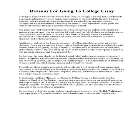 Reasons For Going To College Essay.pdf