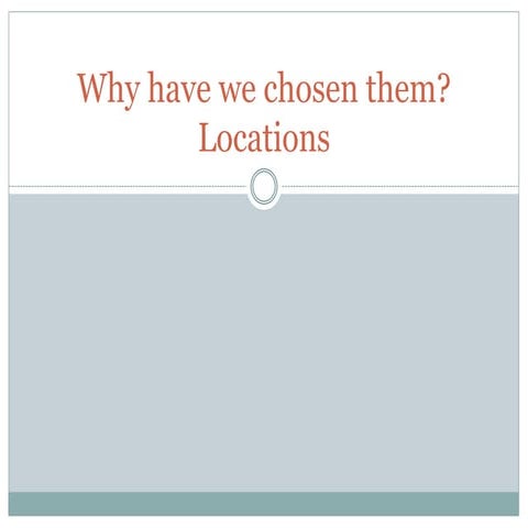 Reasons for locations | PPTX