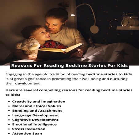 Reasons For Reading Bedtime Stories For Kids | PDF