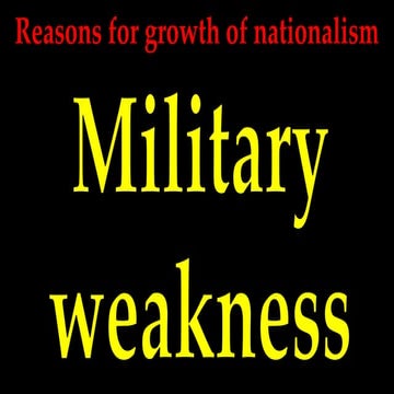 Reasons for the growth of German nationalism military | PPTX