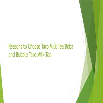 How to make bubble tea presentation | PPTX