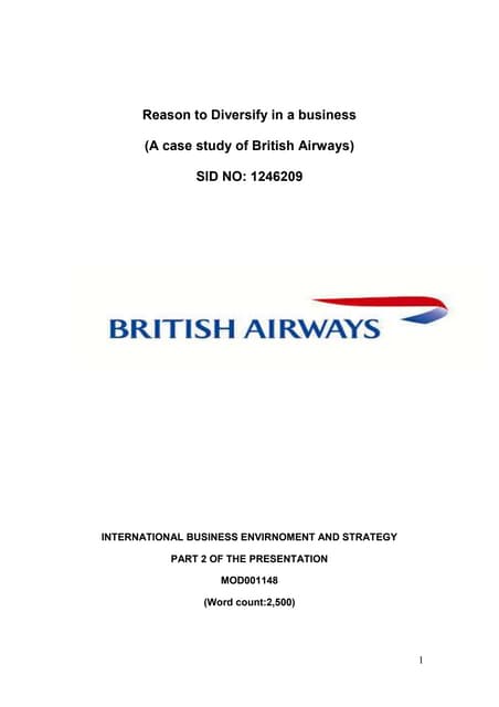 British Airways - Brand strategy | PPT