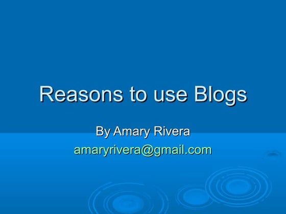 Blogs1 | PPT