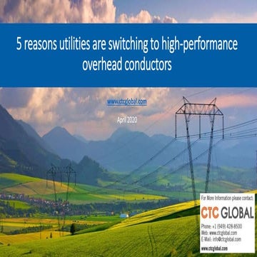 Reasons why utilities are switching to high performance overhead ...