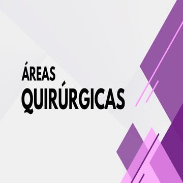 ÁREAS QUIRURGICAS en cirugía (área negra, área gris, área blanca) | PDF