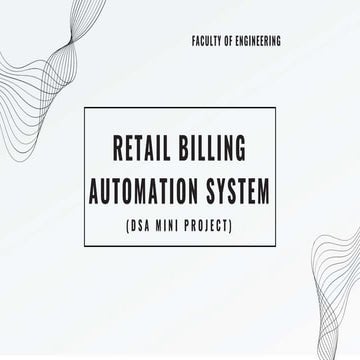 Retail Automation Billing System Ppt Pptx