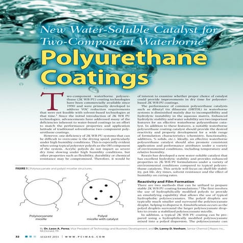 New Water-Soluble Catalyst for Two-Component Waterborne Polyurethane ...