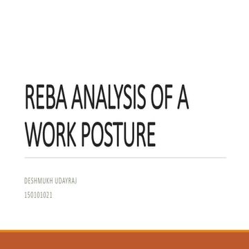 REBA Analysis | PPTX