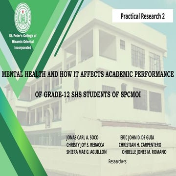 rebacca.pptx a research presentation about academic performance | PPT