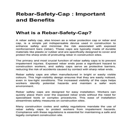 Rebar-Safety-Cap | PDF