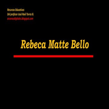 Rebeca Matte Bello escultora chilena | PPTX
