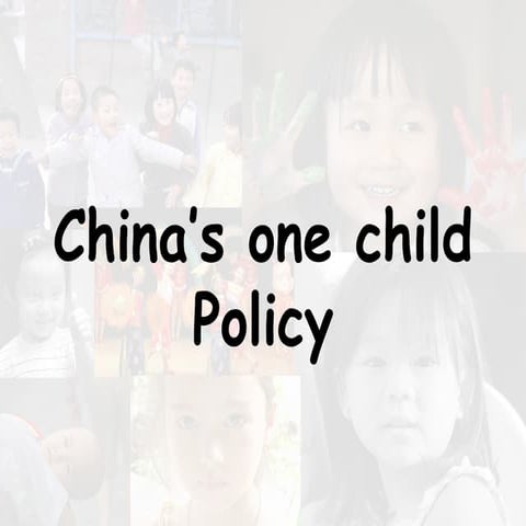 CAMBRIDGE AS GEOGRAPHY - CASE STUDY: CHINA'S ONE CHILD POLICY | PPTX