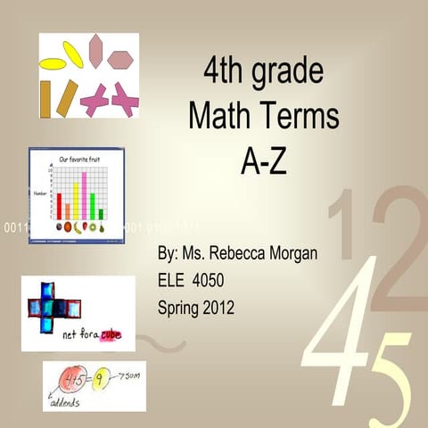 Math Vocabulary A-Z | PPTX