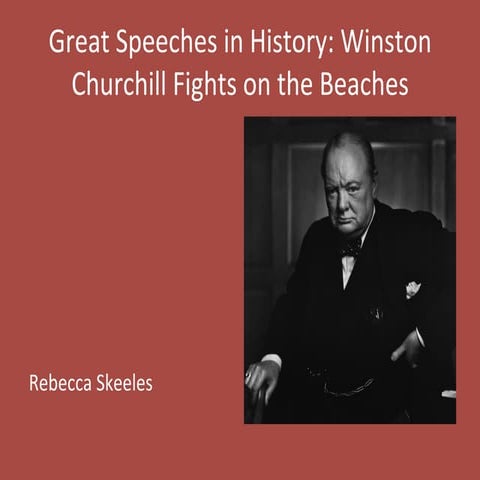 Great Speeches in History: Winston Churchill Fights on the Beaches by ...