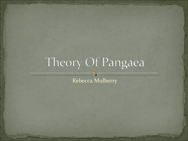 Evidence of plate tectonics | PPTX