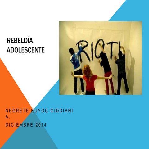 Rebeldía adolescente | PPTX