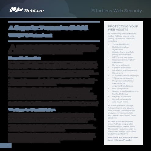Reblaze Web Application Firewall | PDF