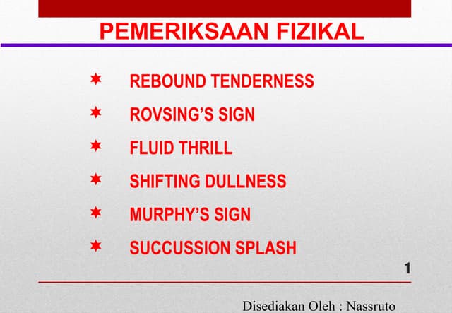 Apendisitis akut & kronik | PPTX