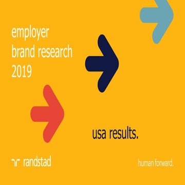 randstad employee brand research 2019 usa results | PPT
