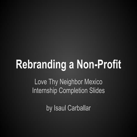 Rebranding a Nonprofit | PDF