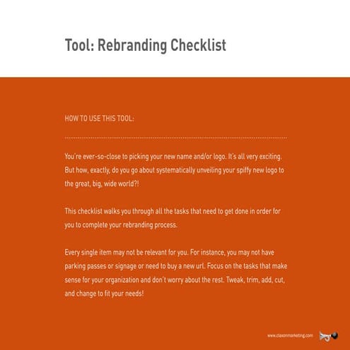 Rebranding Checklist | PDF