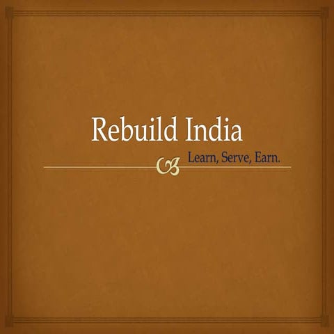 Rebuild India Outline Pptx