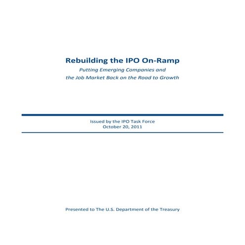 Rebuilding the ipo on ramp-final slide-share | PDF