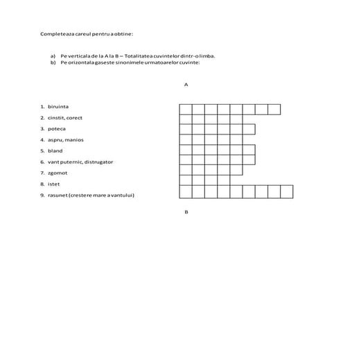 Rebus vocabular | DOCX