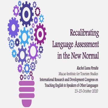 Recalibrating language assessment in the new normal | PPT