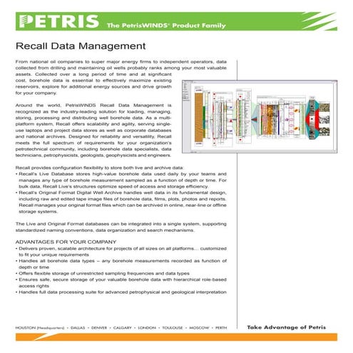PetrisWINDS Recall Data Management Brochure | PDF