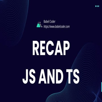 Recap Javascript And Typescriptpdf Recap Javascript And Typescriptpdf 7876
