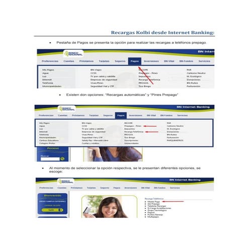 Recargas kolbi desde internet banking | PDF
