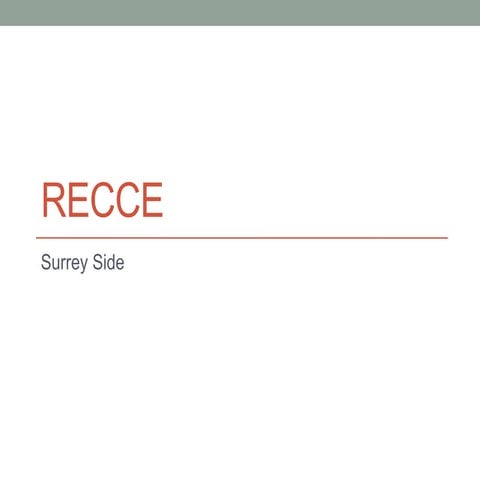 Recce | PPT | Free Download