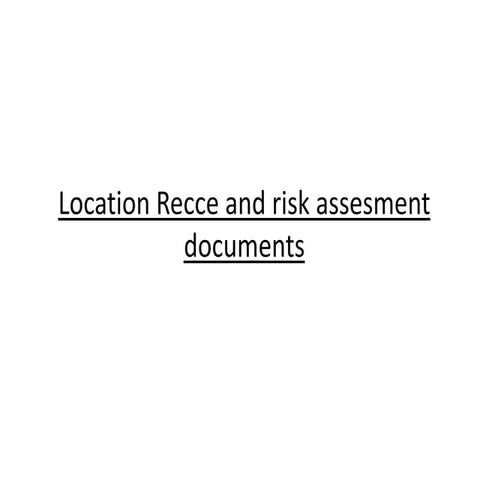 Recce checklist abby | DOC