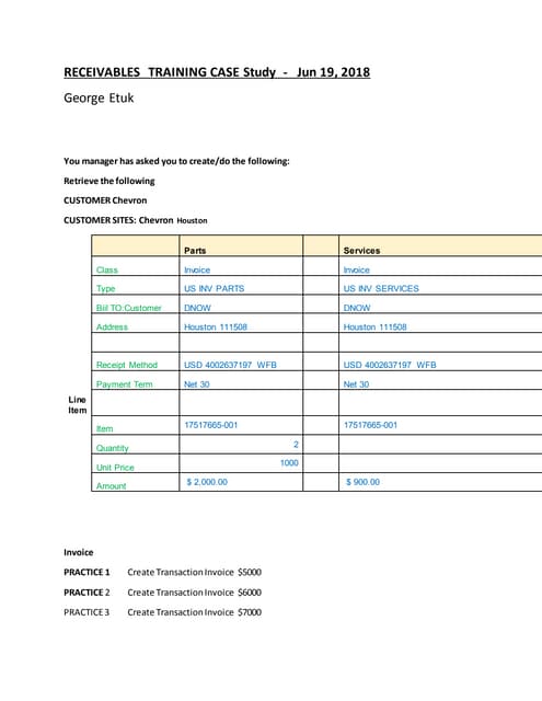 factura #3 EXCEL | PDF