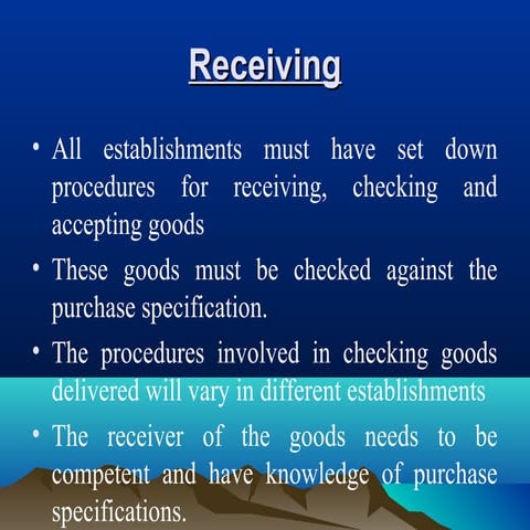Receiving | PPT
