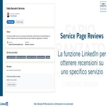 LinkedIn Service Page Reviews | PDF