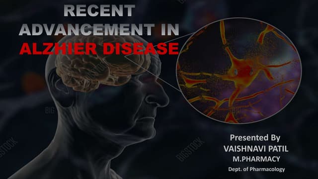 recent advances in the treatment of alzheimers disease.pptx | Brain and ...