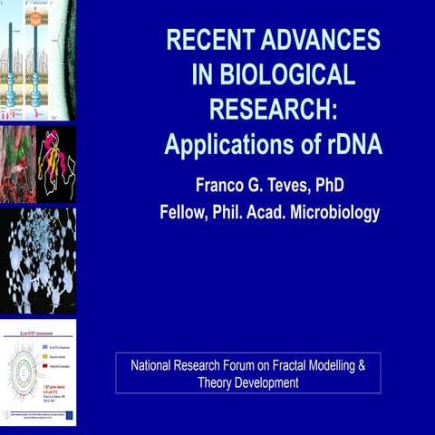 RECENT ADVANCES IN BIOLOGICAL RESEARCH.pptx