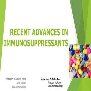Recent advances in immunosuppressants.pptx