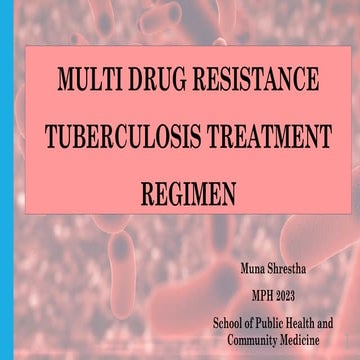 Recent Advances in Multidrug Resistance Tuberculosis (MDRTB).pptx
