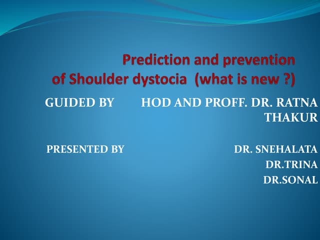 shoulder Dystocia.pptx