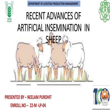 RECENT ADVANCES OF ARTIFICIAL INSEMINATION IN SHEEP new.pptx