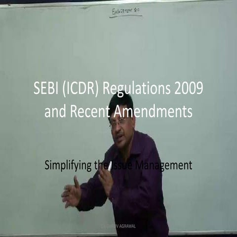 SEBI ICDR GUIDELINES | PPTX