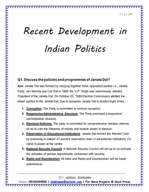 Indian parliament | PPTX