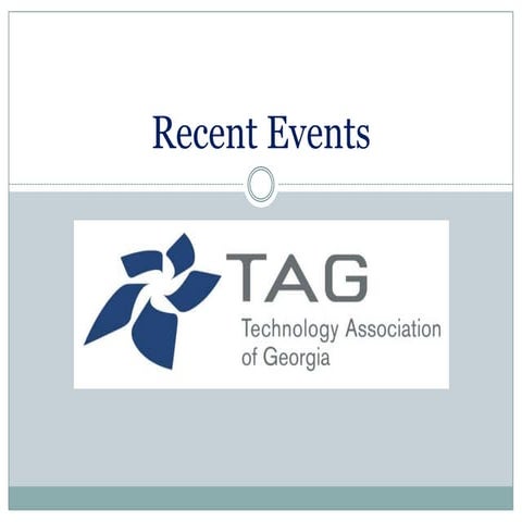 Recent TAG Events | PPTX | Sports