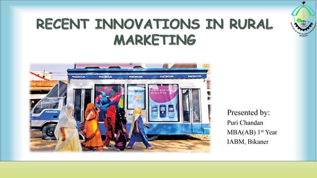 Rural vs. urban marketing | PPTX