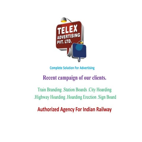 Recent may month campaigns done by telex advertising pvt. ltd. | PPTX