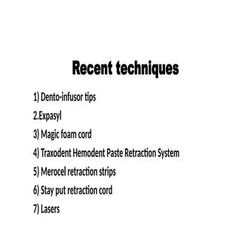 Retraction cords | PPTX